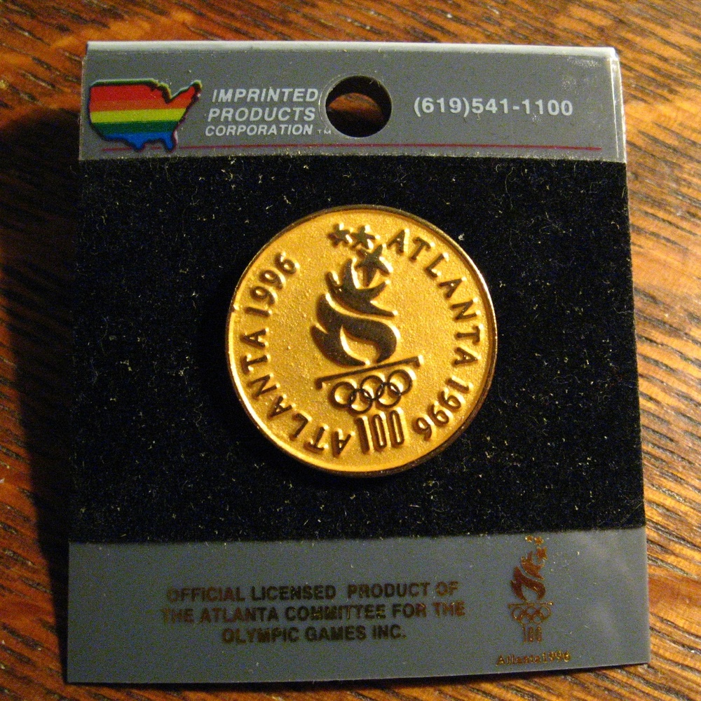 Atlanta Georgia 1996 Olympic Games Vintage Pin - Gem